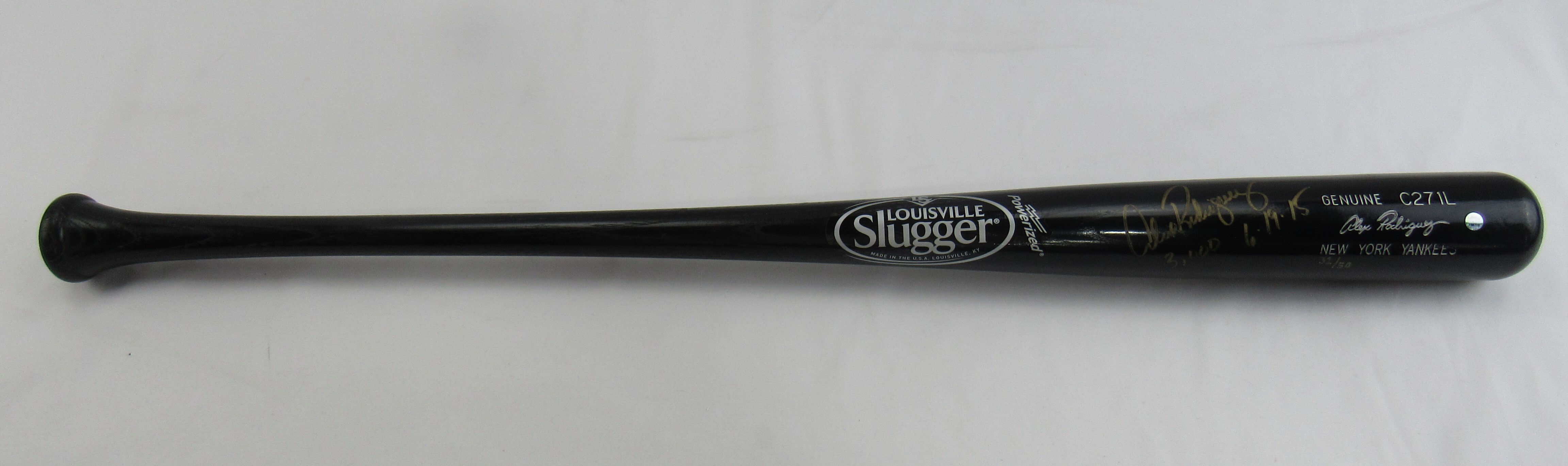 Alex Rodriguez Signed Louisville Slugger Powerized Baseball Bat ...