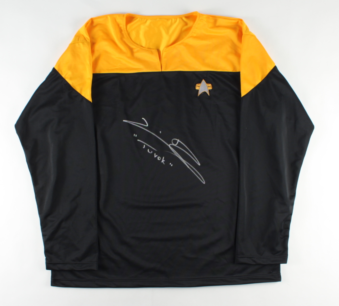 Tim Russ Signed "Star Trek" Prop Uniform Shirt Inscribed "Tuvok" (JSA ...