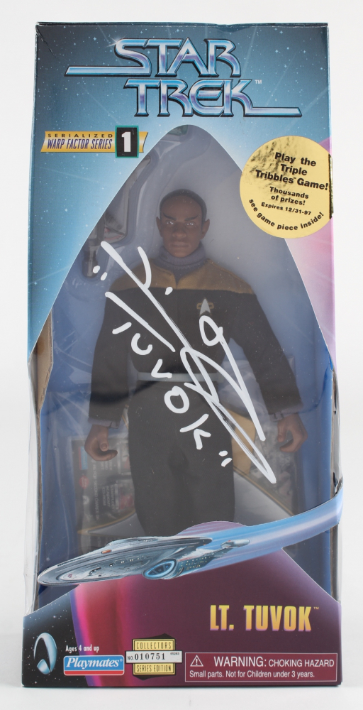 Tim Russ Signed "Star Trek" Lt. Tuvok LE Action Figure Inscribed "Tuvok ...