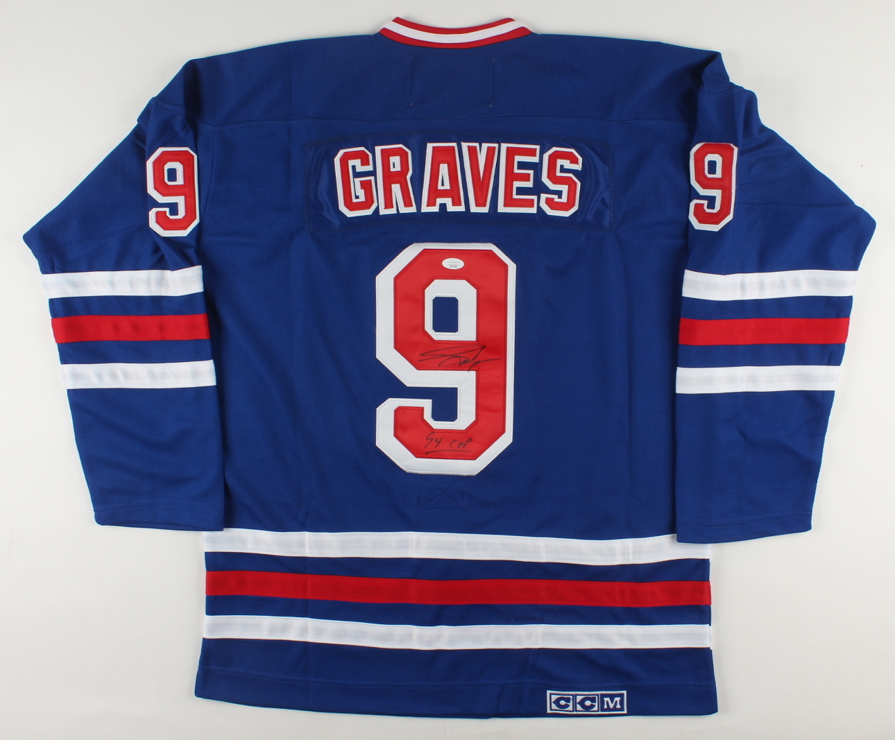 Adam Graves Signed Rangers Jersey Inscribed "94 Cup" (JSA COA ...