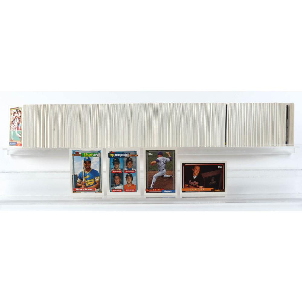 1992 Topps Baseball Complete Set of (792) Cards with Cal Ripken Jr. #40 ...