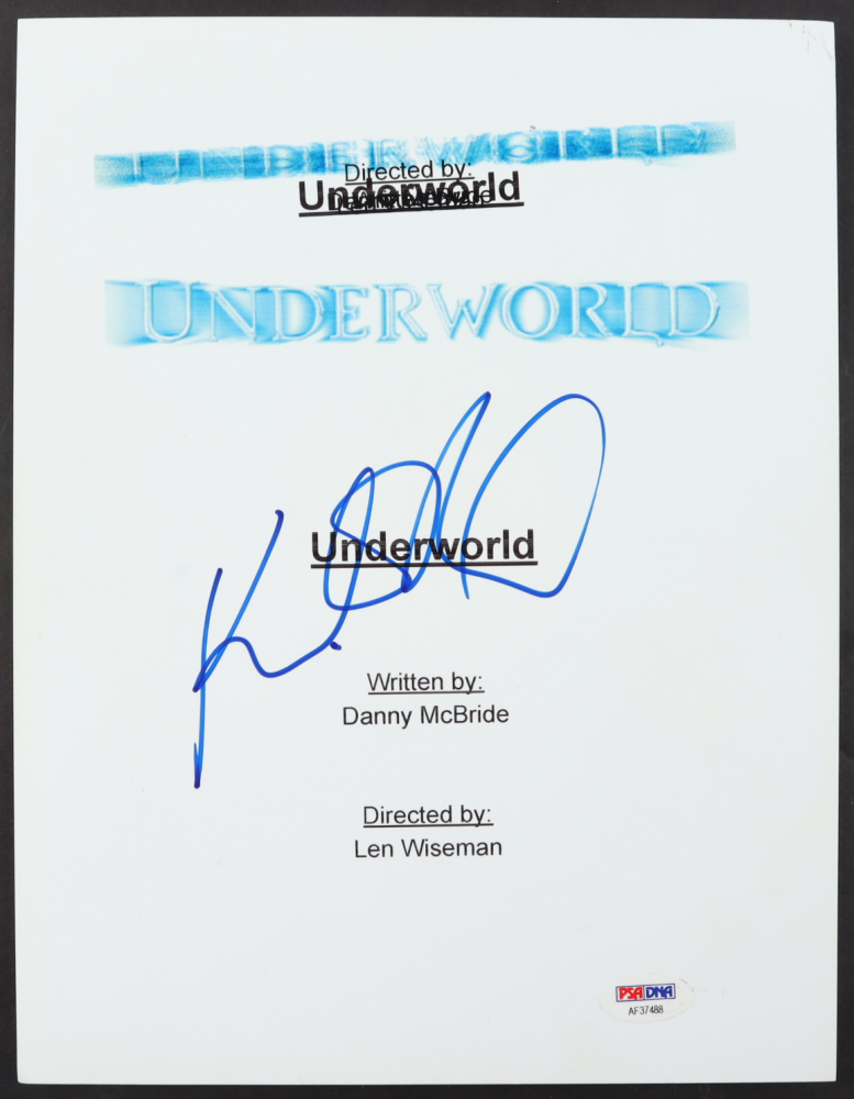 Kate Beckinsale Signed "Underworld" Movie Script Cover (PSA Hologram ...