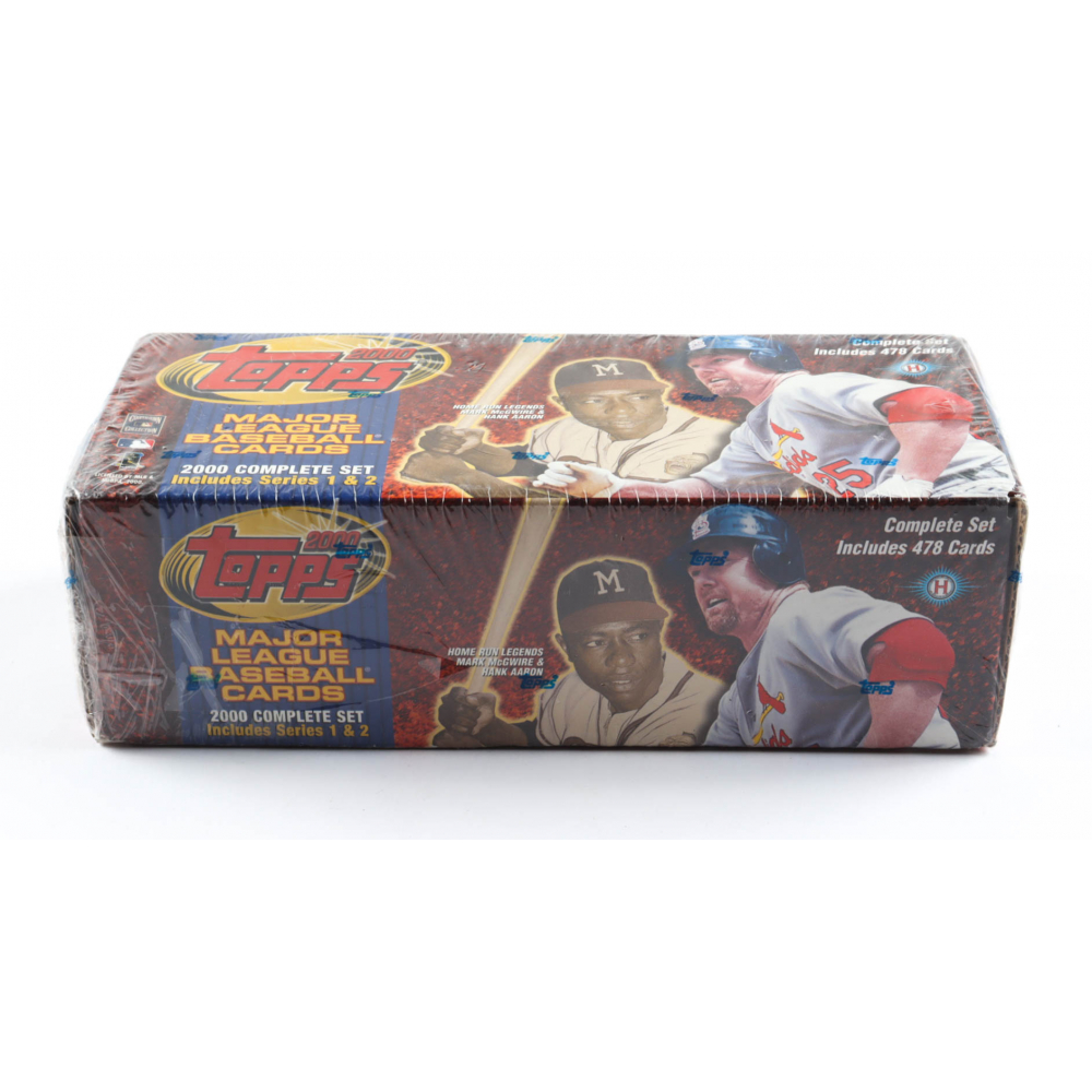 2000 Topps Baseball Series 1 & 2 Complete Set of (478) Cards with Cal ...