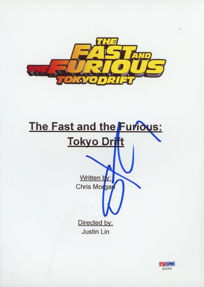 Sung Kang Signed "The Fast and the Furious: Tokyo Drift" Movie Script ...