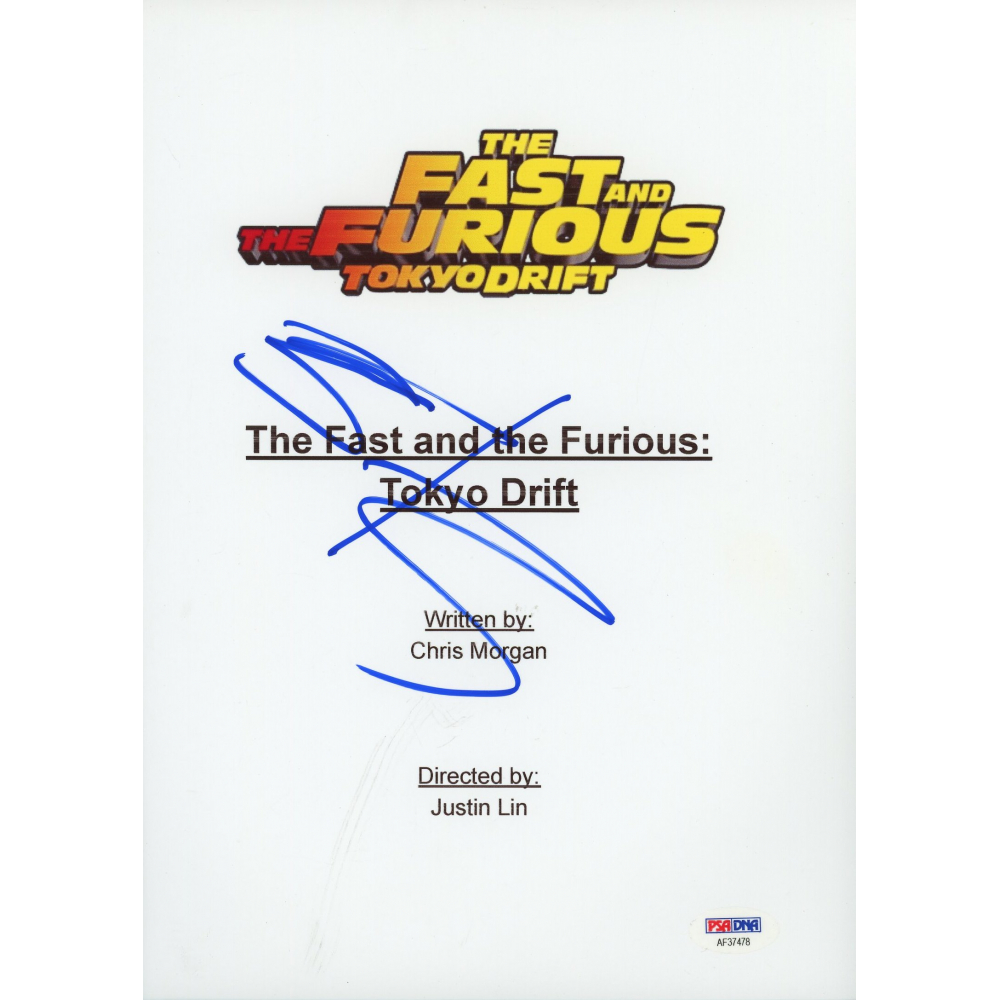 Sung Kang Signed "The Fast and the Furious: Tokyo Drift" Movie Script ...