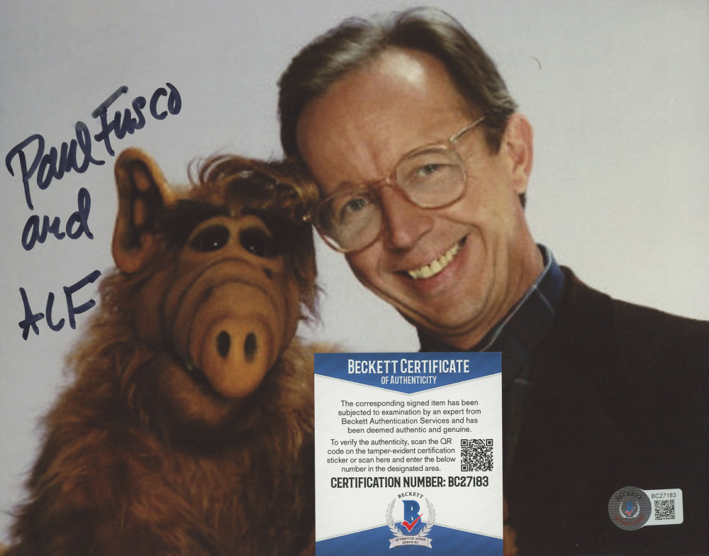 Paul Fusco Signed "Alf" 8x10 Photo Inscribed "And Alf" (Beckett COA ...