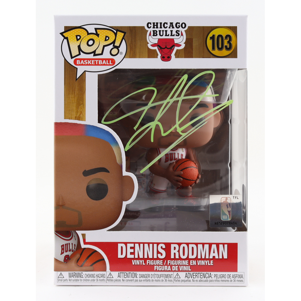Dennis Rodman Signed Bulls #103 Funko Pop! Vinyl Figure (JSA COA ...