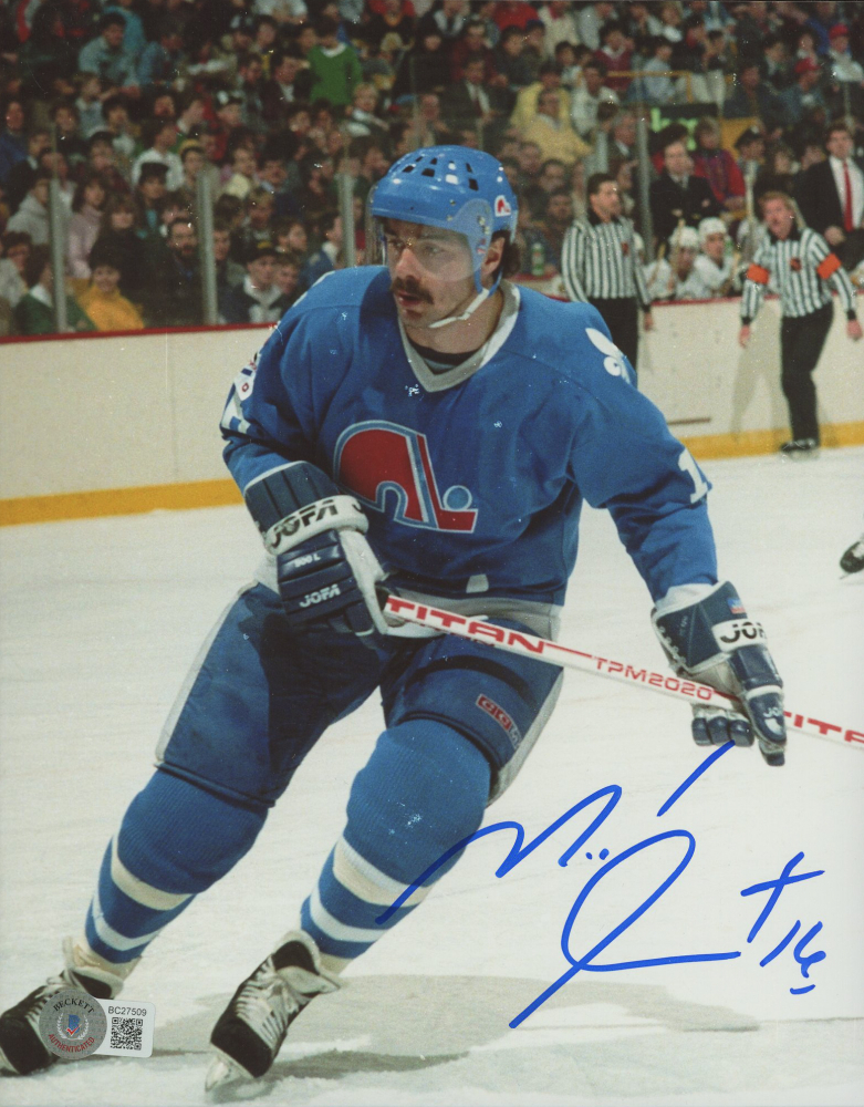 Michel Goulet Signed Nordiques 8x10 Photo (Beckett COA) | Pristine Auction