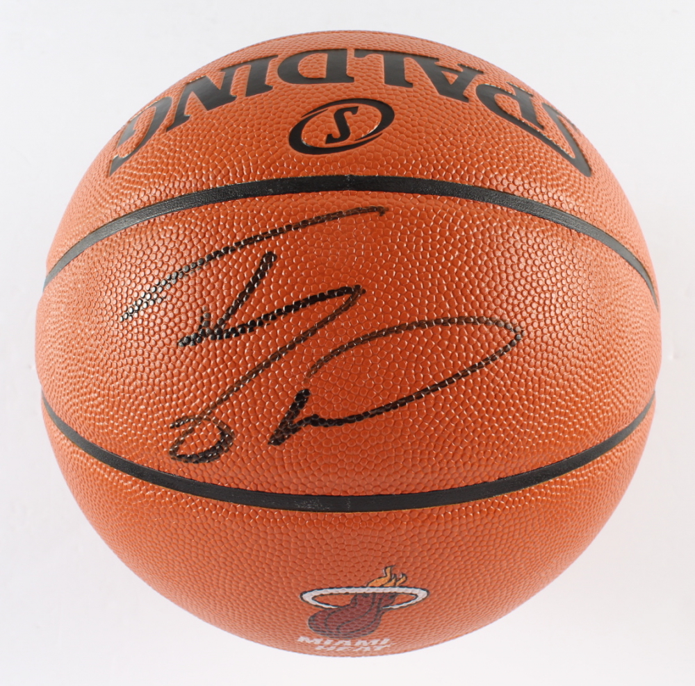 Shaquille O'Neal Signed Heat Logo Basketball (Schwartz Sports ...