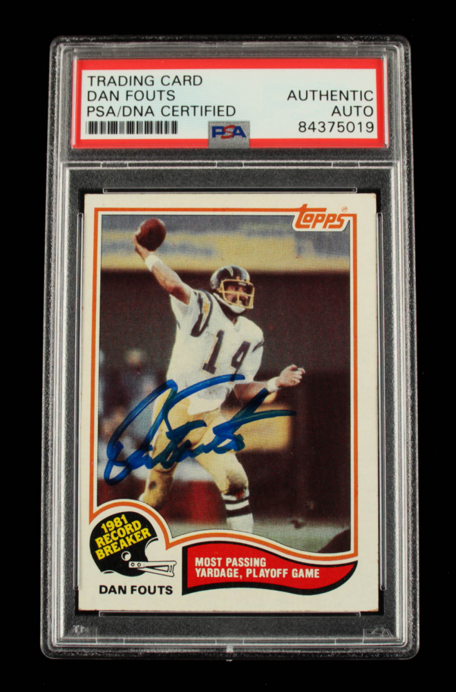 Dan Fouts Signed 1982 Topps #2 (PSA Encapsulated) | Pristine Auction