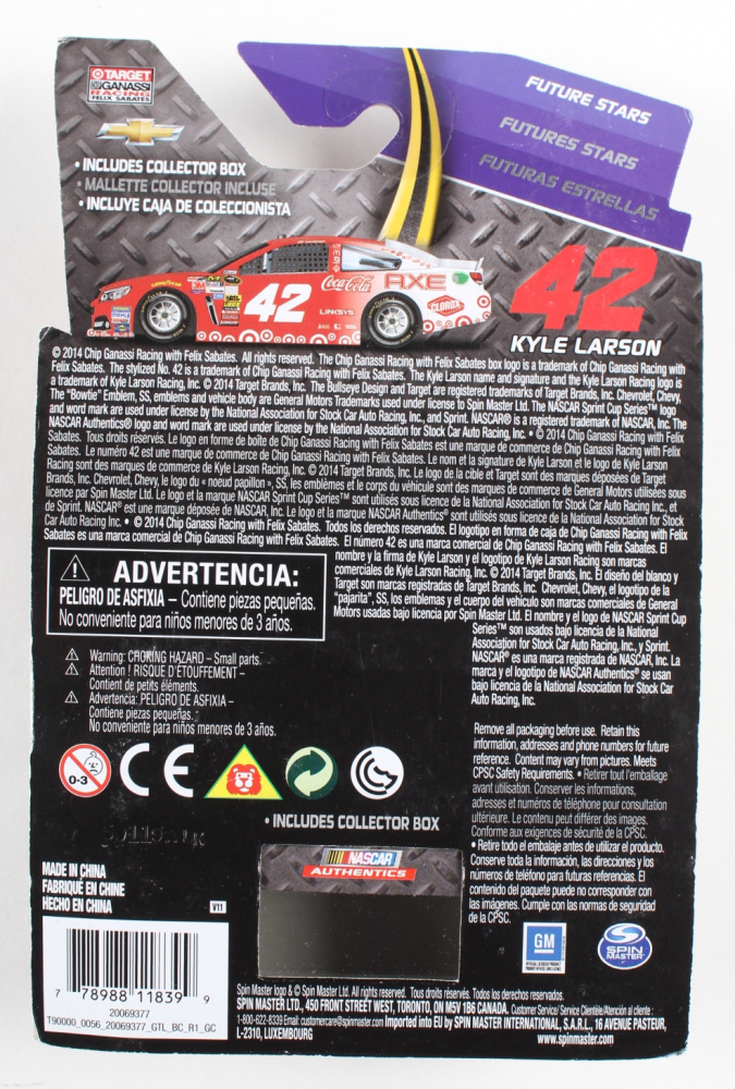 Kyle Larson signed NASCAR #42 Target - 1:64 Diecast Car (PSA COA ...