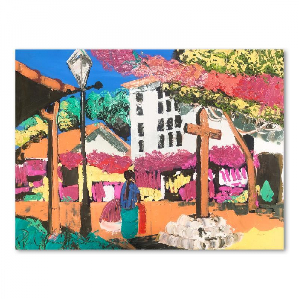 Paul Blaine Henrie Signed "Afternoon on Olivera St" 30x40 Original ...