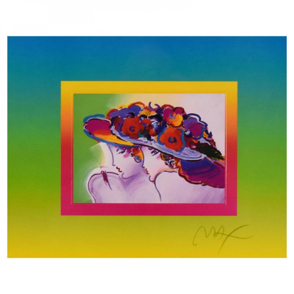 Peter Max Signed "Friends on Blends" LE 25x22 Custom Framed Lithograph ...