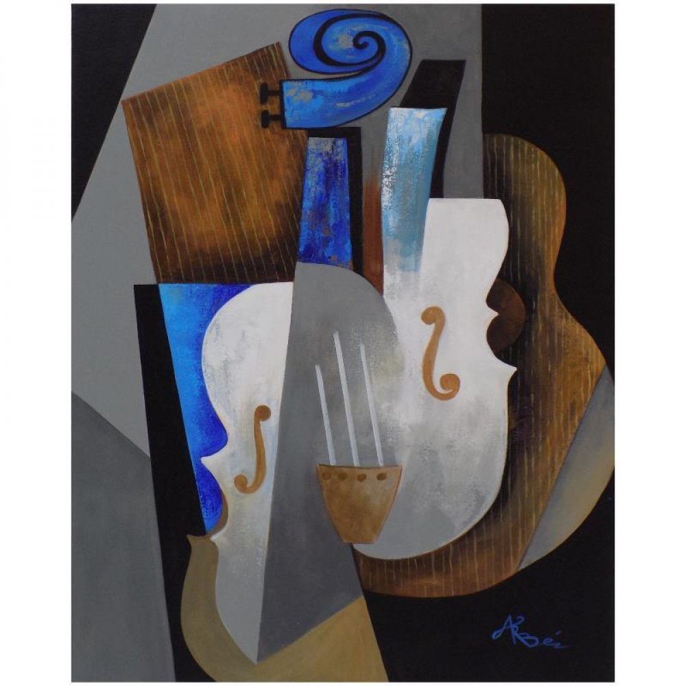 Arbe Signed "Musical Construct" 30x24 Original Painting on Canvas ...