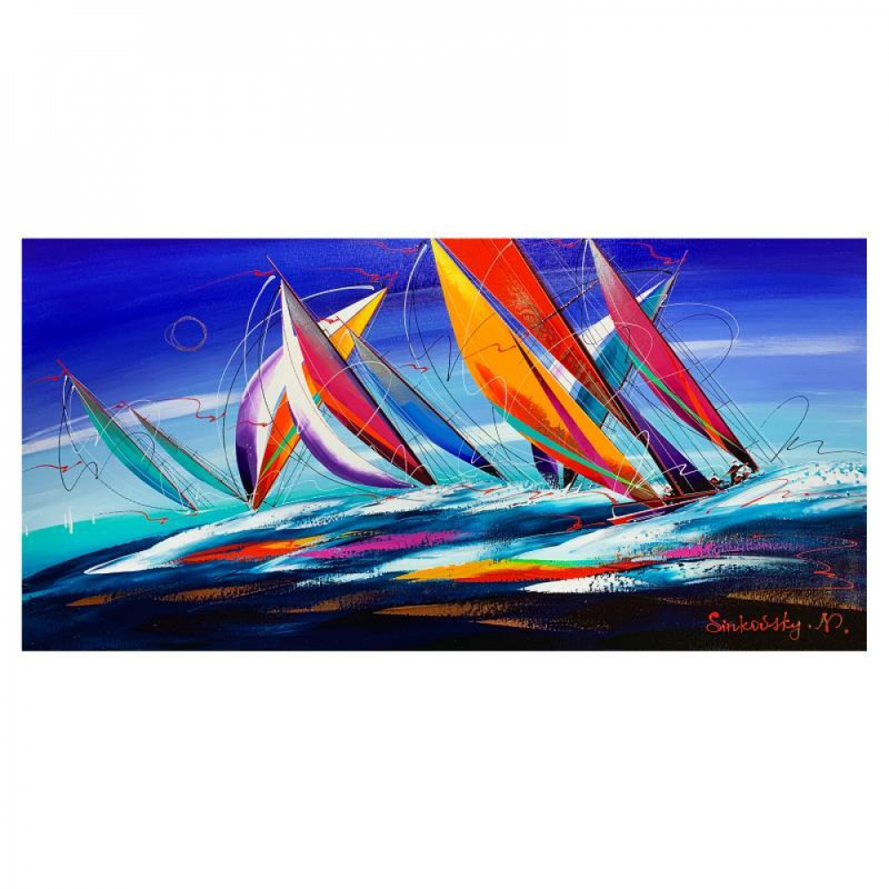 Natalia Sinkovsky Signed 20x40 Original Acrylic Painting on Canvas ...