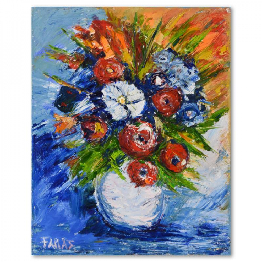 Elliot Fallas Signed "Spring Floral" 16x20 Original Oil Painting on ...