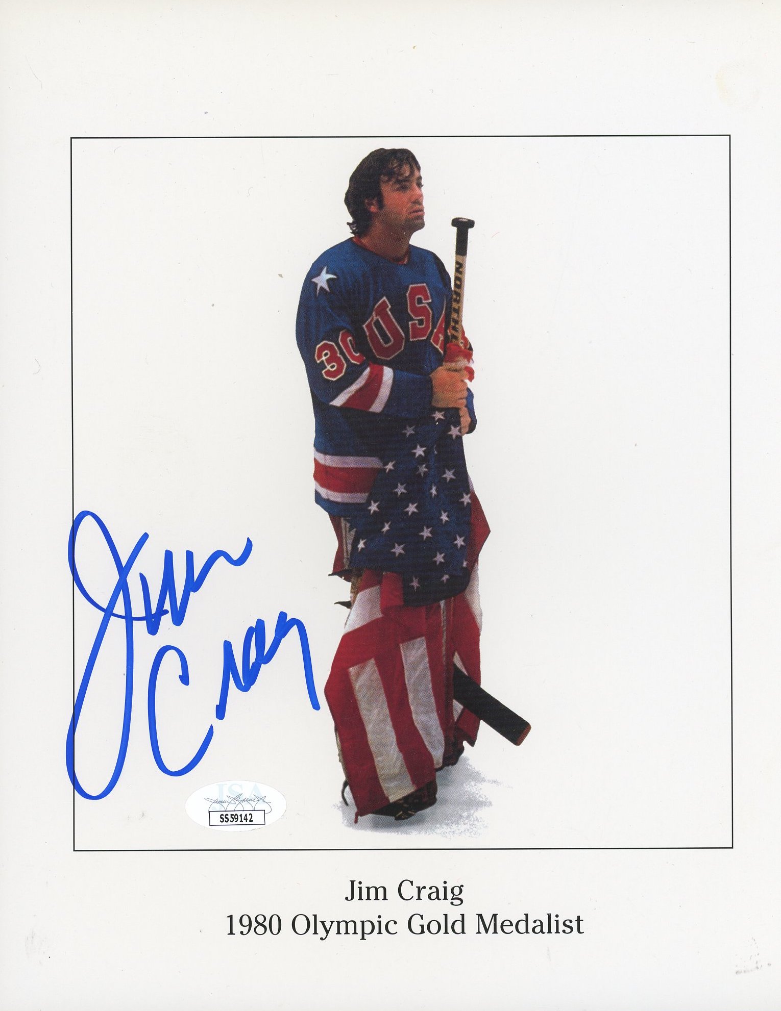 Jim Craig Signed Team USA 8x10 Photo (JSA COA) | Pristine Auction