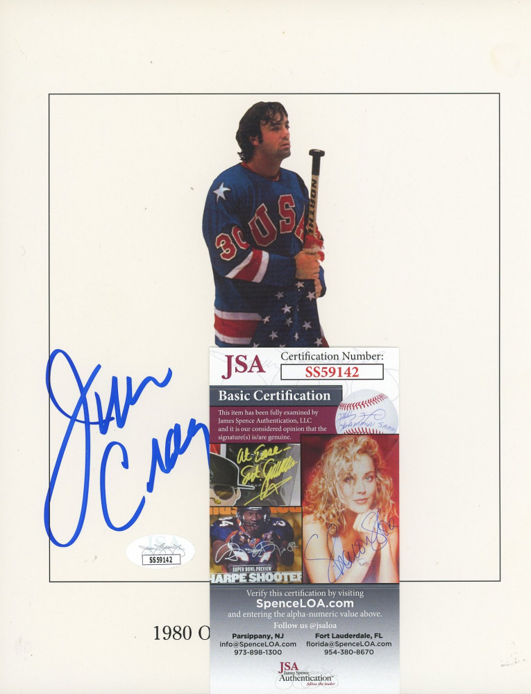 Jim Craig Signed Team USA 8x10 Photo (JSA COA) | Pristine Auction