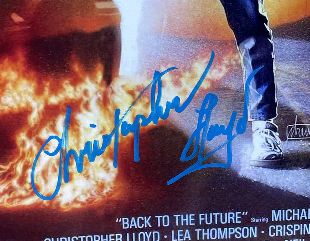 Christopher Lloyd Signed "Back to the Future" 11x17 Movie Poster ...