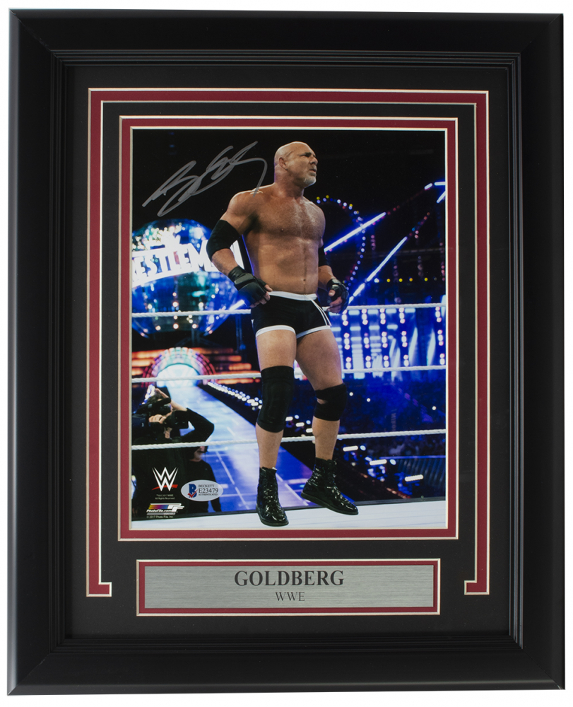 Bill Goldberg Signed WWE 11x14 Custom Framed Photo Display (Beckett COA ...