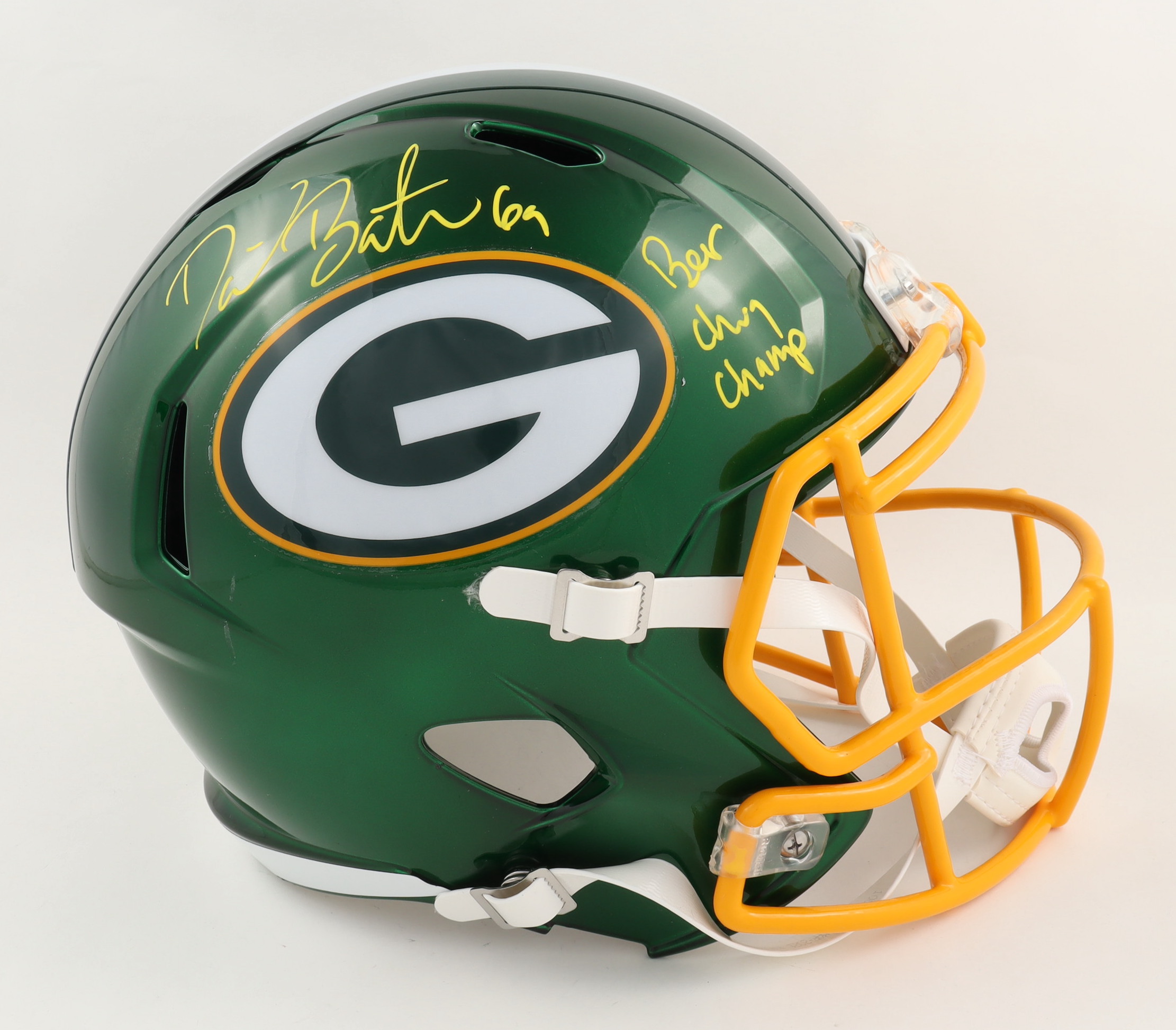 David Bakhtiari Signed Packers Full-Size Flash Alternate Speed Helmet ...