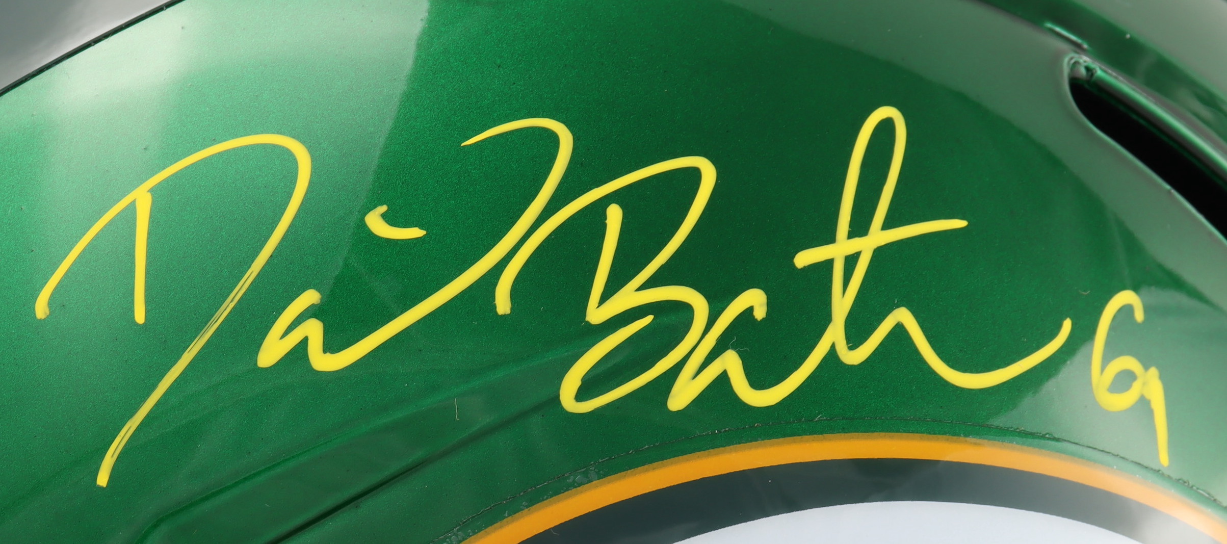 David Bakhtiari Signed Packers Full-Size Flash Alternate Speed Helmet ...