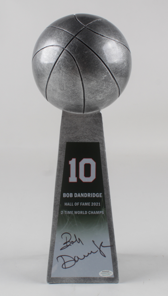 Bob Dandridge Signed Hall of Fame 14” Basketball Championship Trophy (Schwartz Sports ...