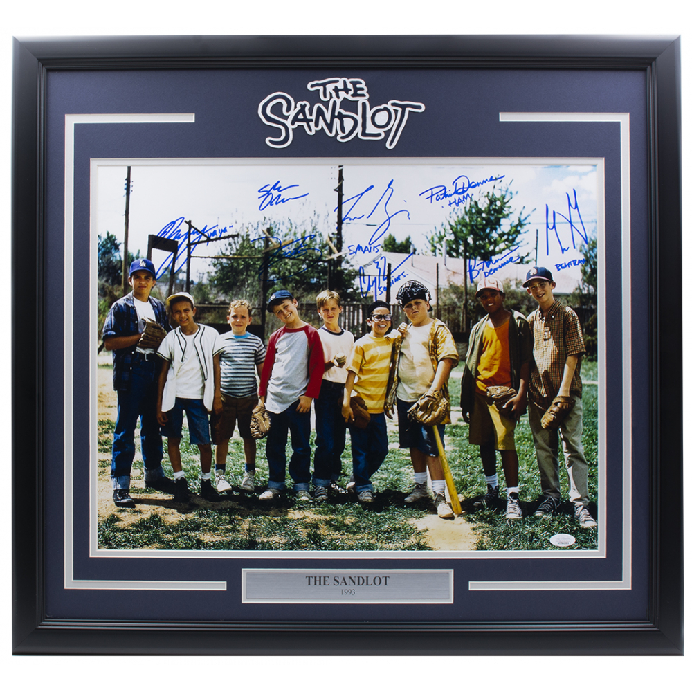 "The Sandlot" Custom Framed Photo Display Cast-Signed by (8) with Tom ...