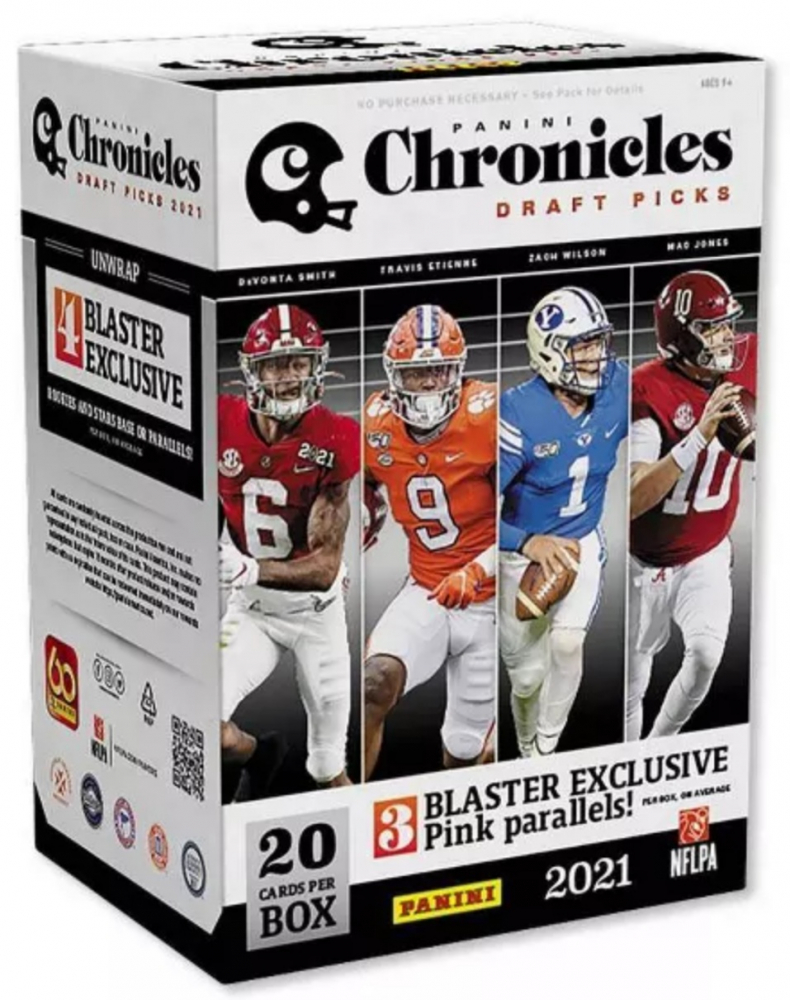 2021 Panini Chronicles Draft Picks Football Blaster Box with (4) Packs | Pristine Auction