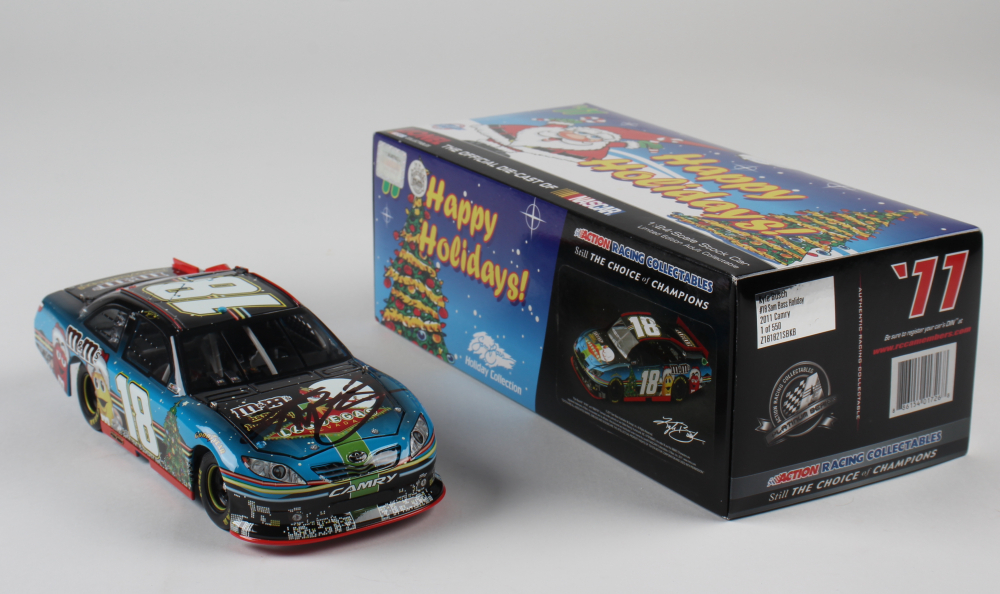 Kyle Busch Signed NASCAR #18 Sam Bass Holiday 2011 Camry - 1:24 Lionel ...