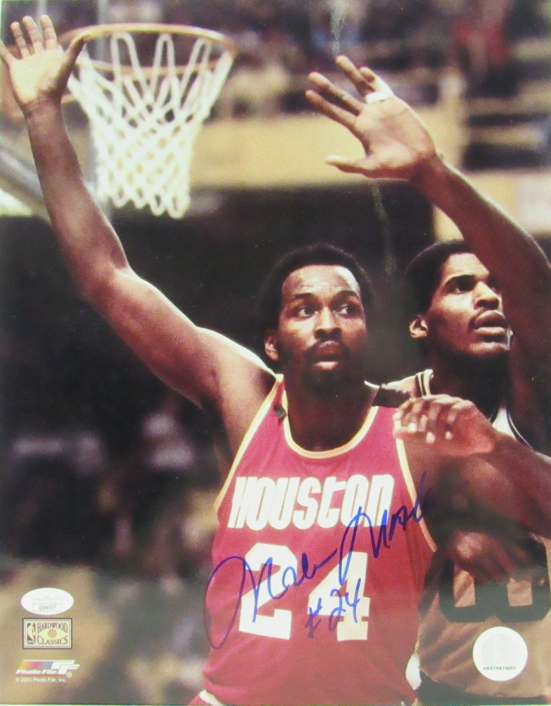 Moses Malone Signed Rockets 11x14 Photo (JSA COA) | Pristine Auction
