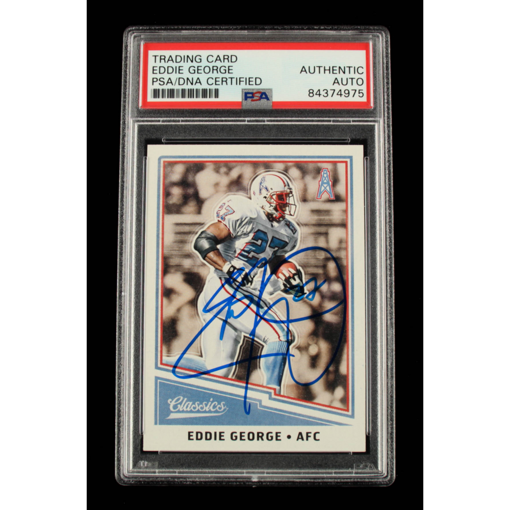 Eddie George Signed 2017 Classics #132 (PSA Encapsulated) | Pristine ...