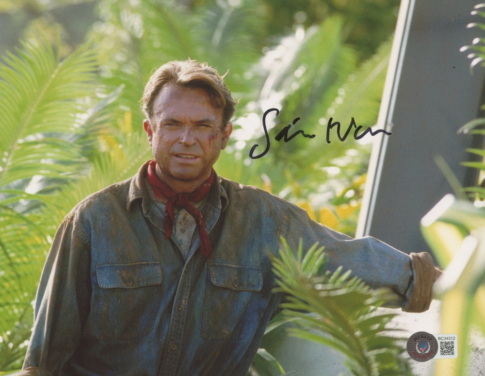 Sam Neill Signed "Jurassic Park" 8x10 Photo (Beckett COA) | Pristine ...
