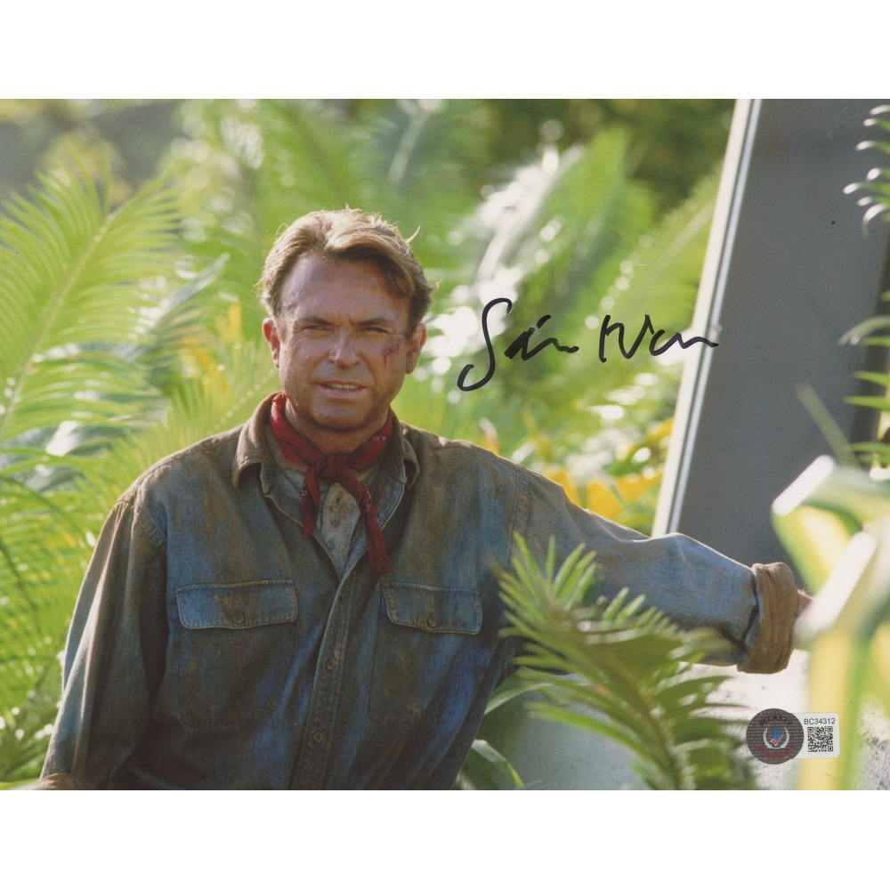 Sam Neill Signed "Jurassic Park" 8x10 Photo (Beckett COA) | Pristine ...