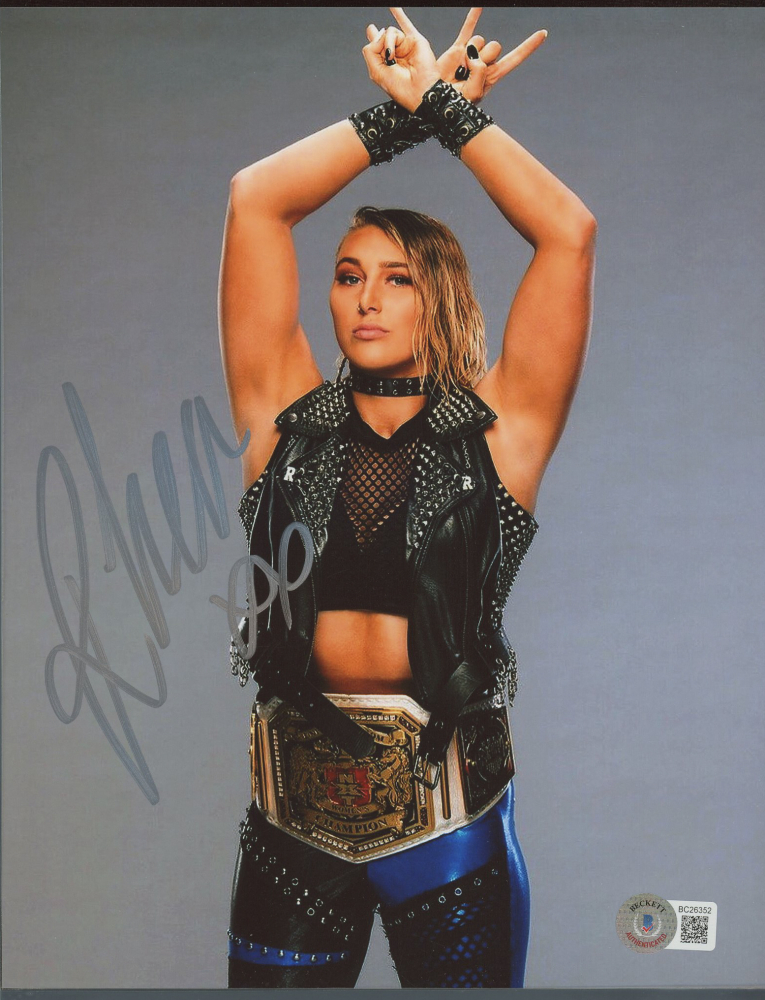 Rhea Ripley Signed WWE 8x10 Photo Inscribed "XX" (Beckett COA ...