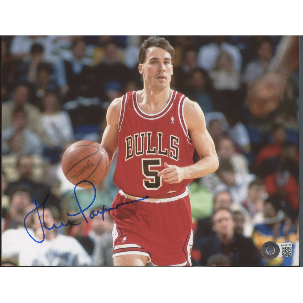 John Paxson Signed Bulls 8x10 Photo (Beckett COA) | Pristine Auction