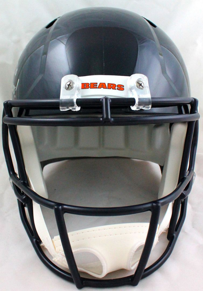 Cole Kmet Signed Bears Full-Size Speed Helmet Inscribed "Da Bears ...