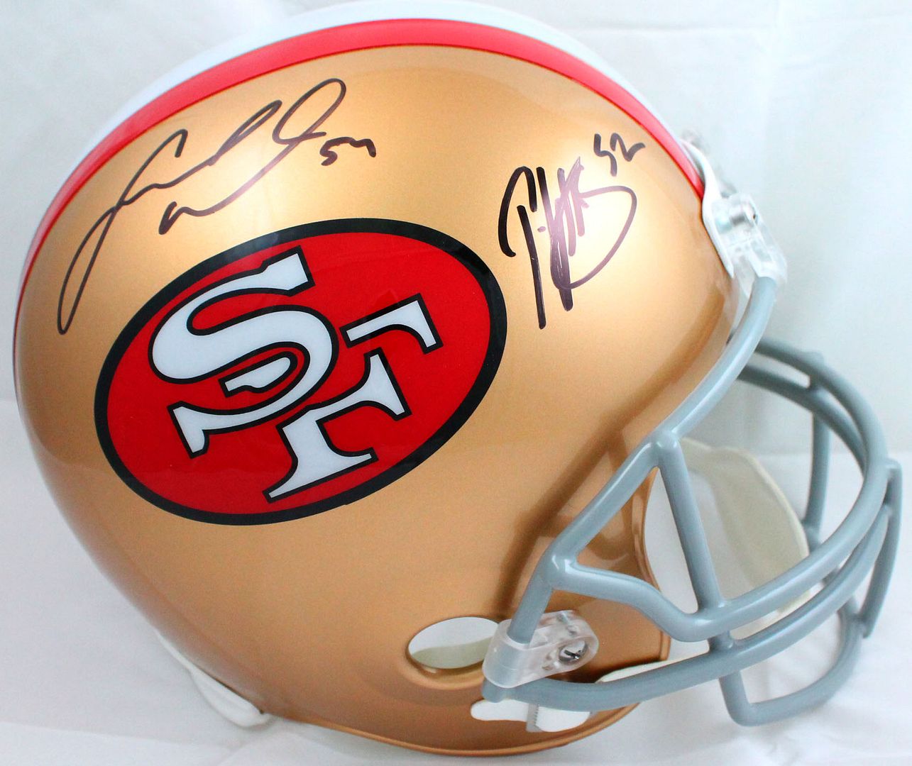 Patrick Willis & Fred Warner Signed 49ers Full-Size Helmet (Beckett ...
