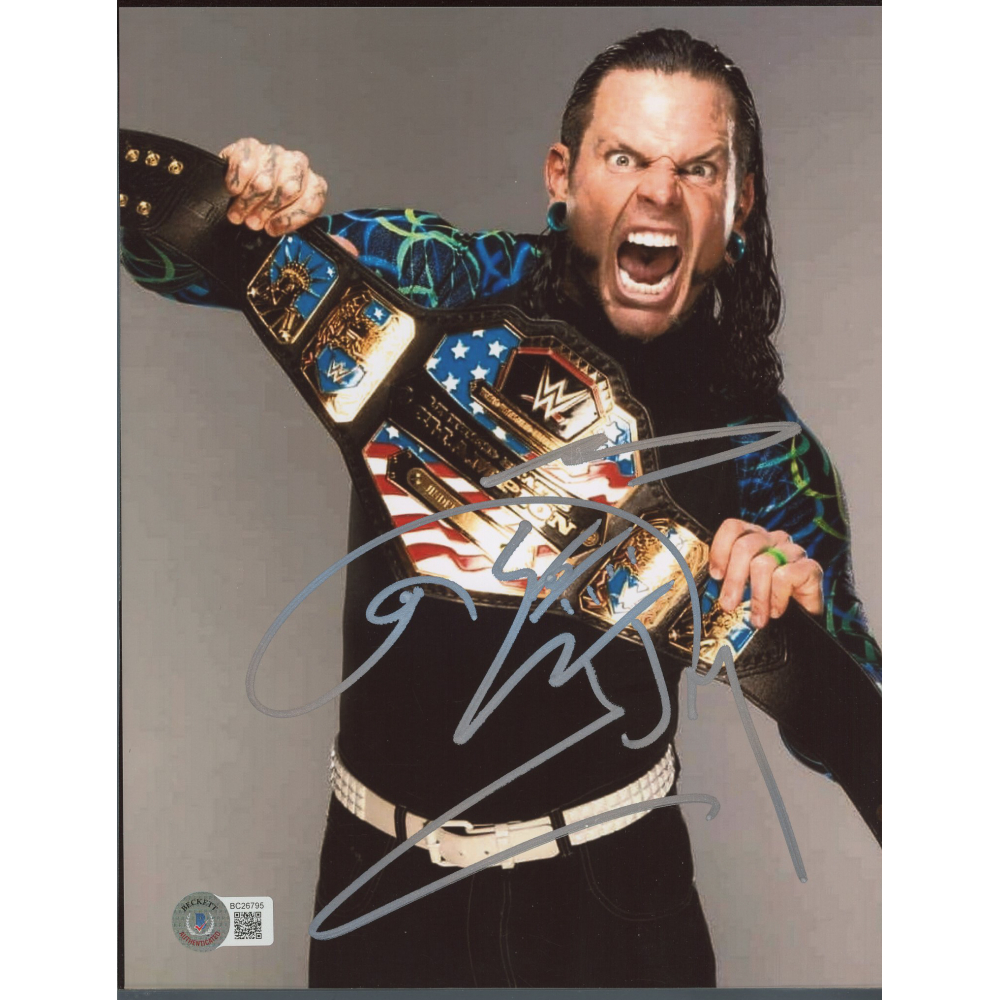 Jeff Hardy Signed WWE 8x10 Photo (Beckett COA) | Pristine Auction