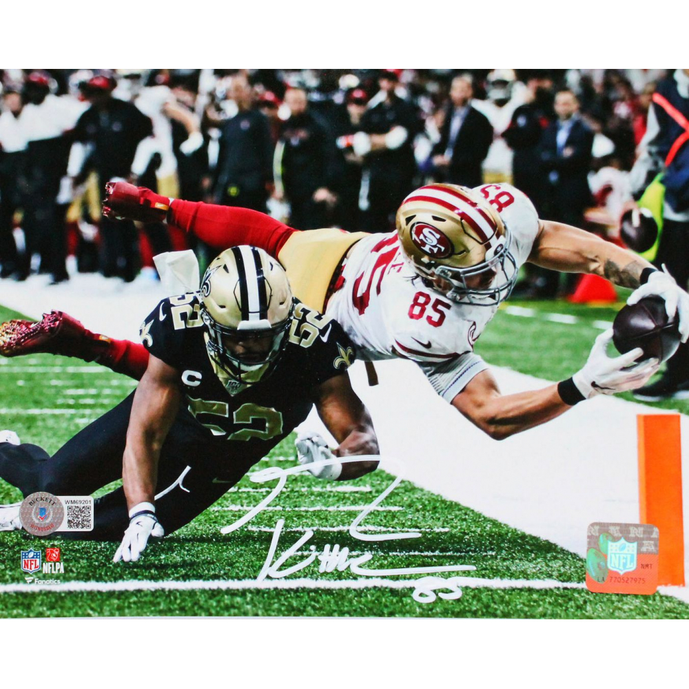 George Kittle Signed 49ers 8x10 Photo (Beckett) | Pristine Auction