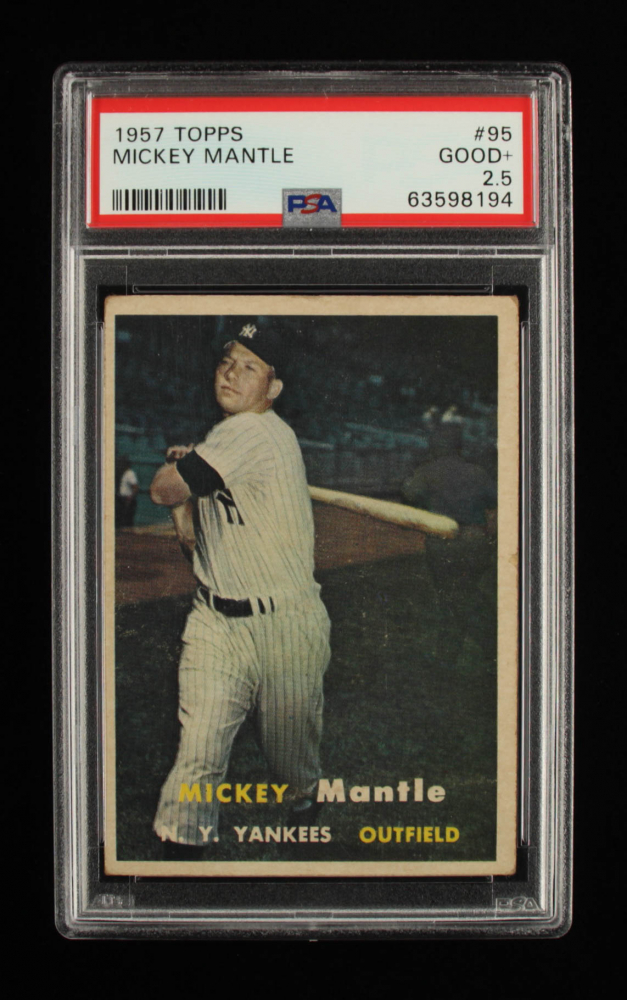 Mickey Mantle 1957 Topps #95 (PSA 2.5) | Pristine Auction
