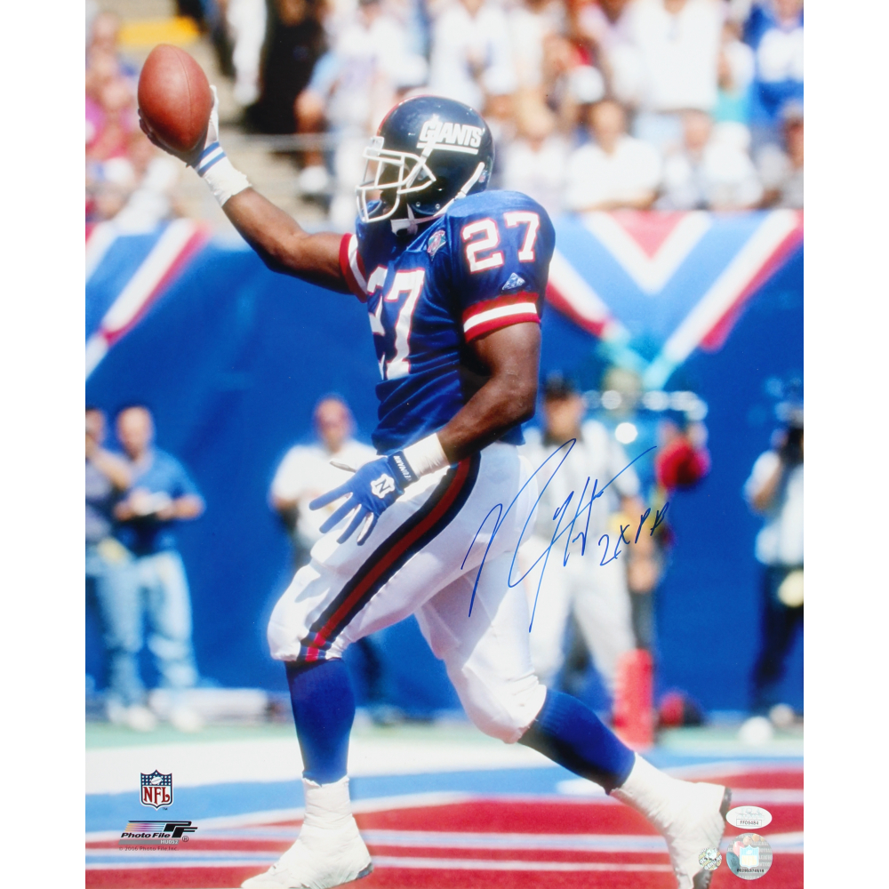 Rodney Hampton Signed Giants 16x20 Photo Inscribed "2x PB" (JSA COA ...
