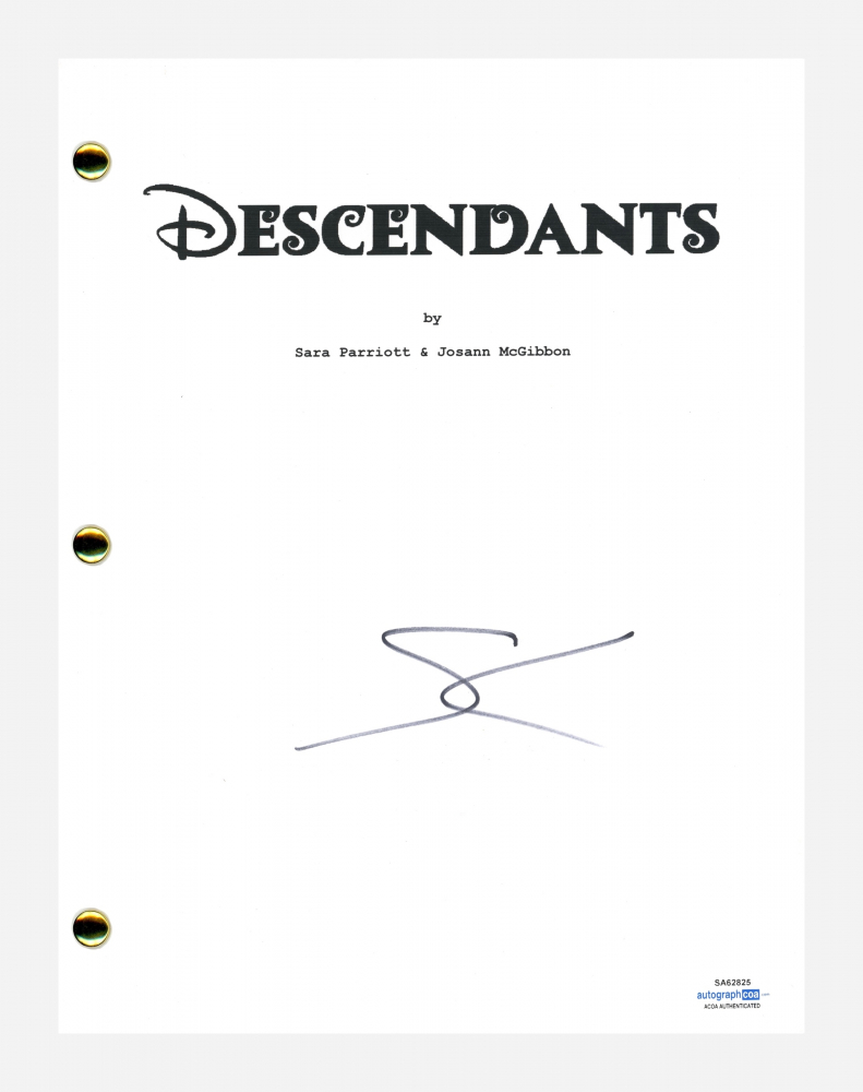 Sofia Carson Signed "Descendants" Movie Script (AutographCOA COA ...