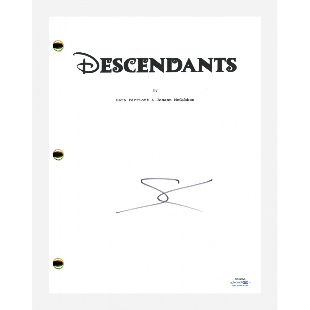 Sofia Carson Signed "Descendants" Movie Script (AutographCOA COA ...