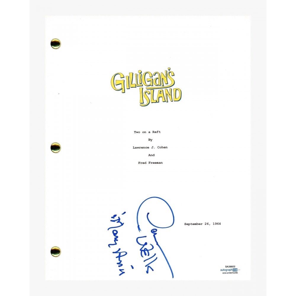 Dawn Wells Signed "Gilligan's Island" Pilot Episode Script Inscribed ...