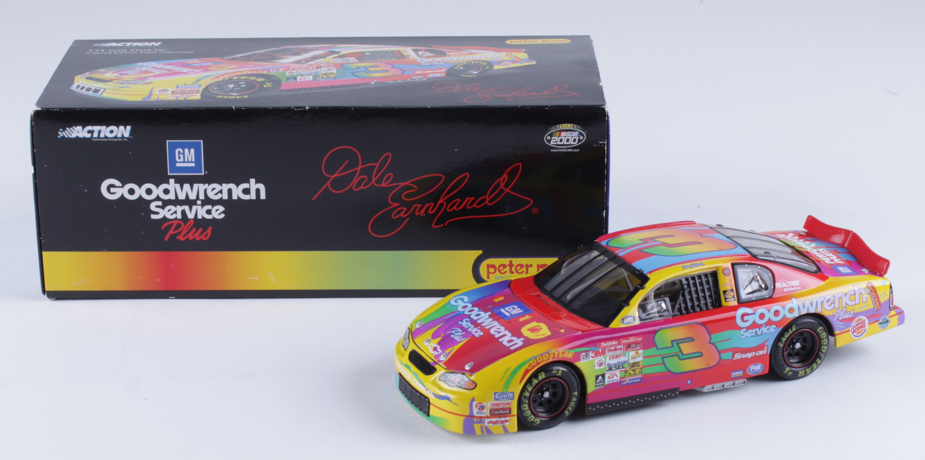 Dale Earnhardt LE 2000 NASCAR #3 GM Goodwrench Service Plus Peter Max ...