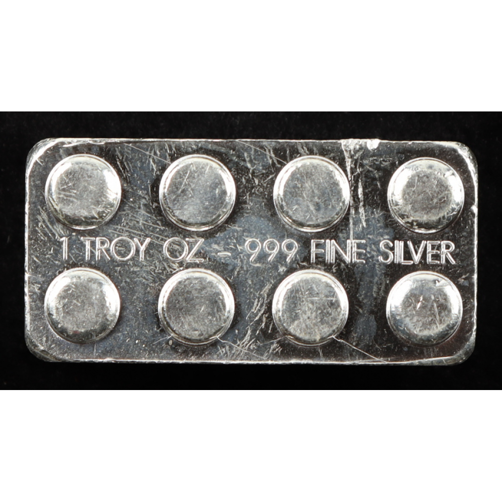 1 Troy oz .999 Fine Silver Lego Bullion Bar | Pristine Auction
