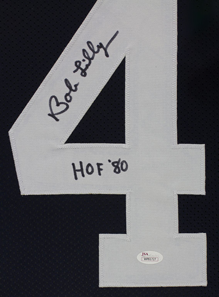 Bob Lilly Signed 24x30 Custom Framed Jersey Inscribed "HOF '80" (JSA ...