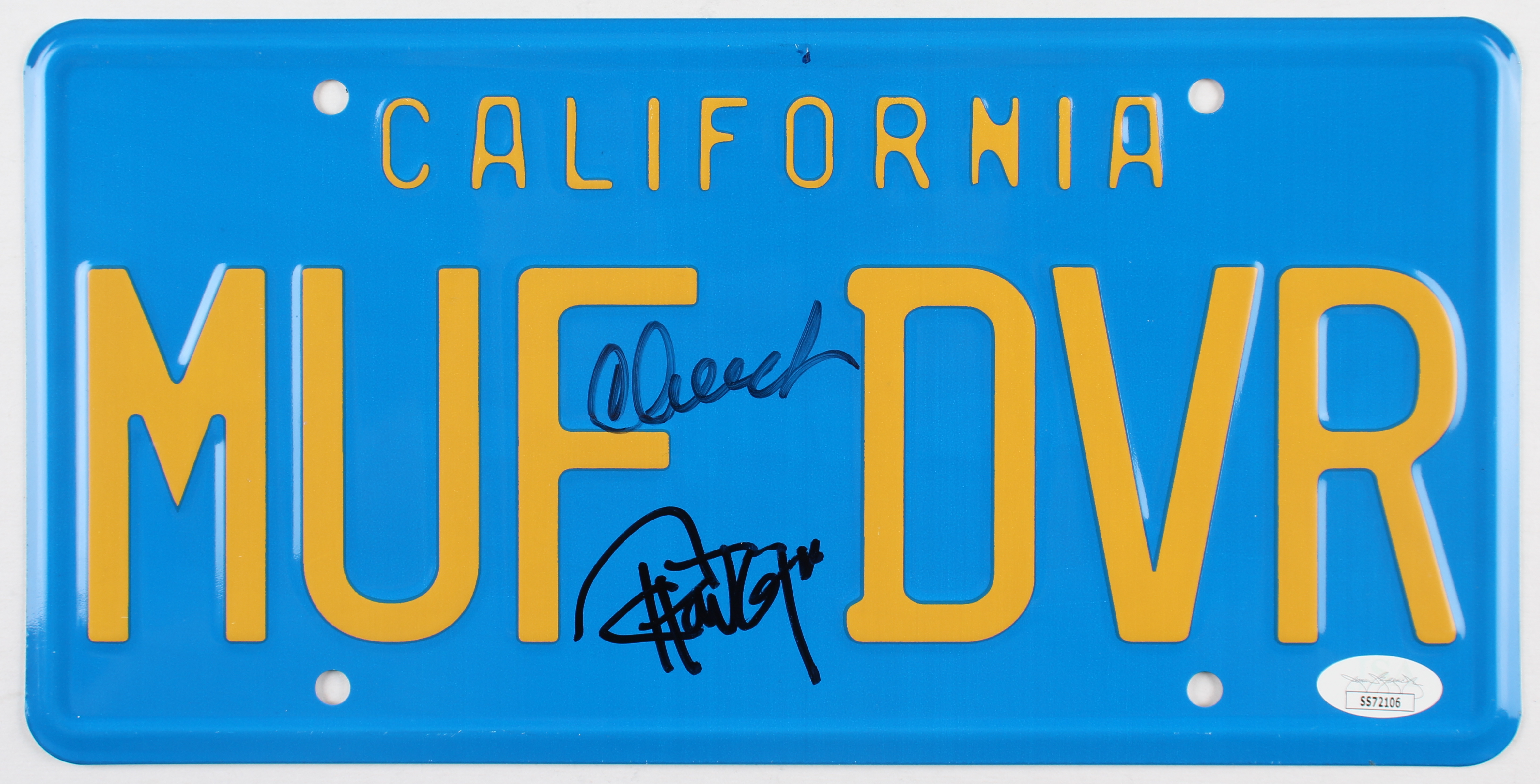 Cheech Marin & Tommy Chong Signed "Up in Smoke" License Plate (JSA COA ...