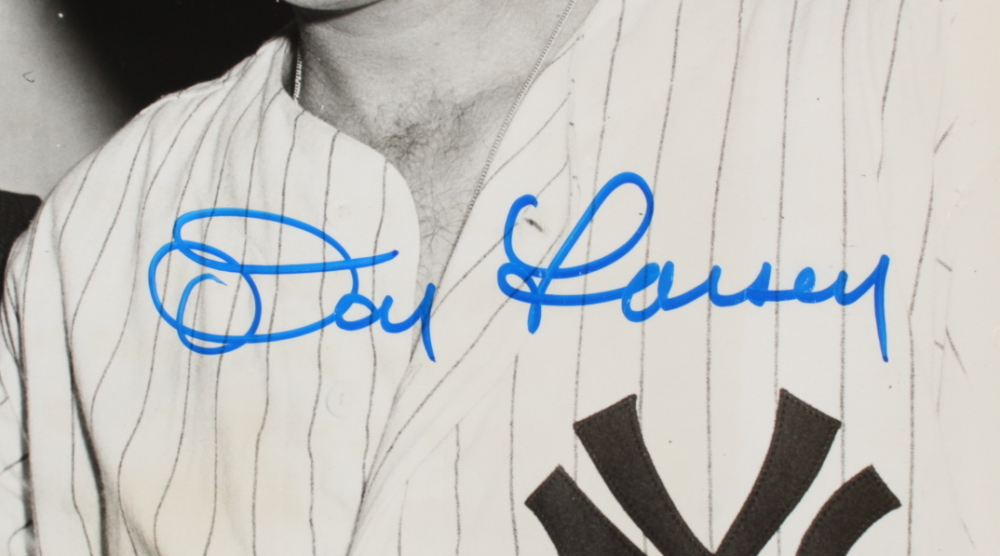 Don Larsen Signed Yankees 7x9 Original October 8, 1956 Vintage UPI ...